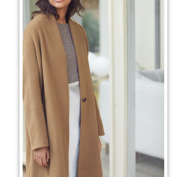 Vince | Jackets & Coats | Nwt Vince High Collar Vneck Coat Wool Blend ...